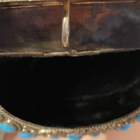 Bags | Vintage Sajai Metal Purse With Agate Stones | Poshmark